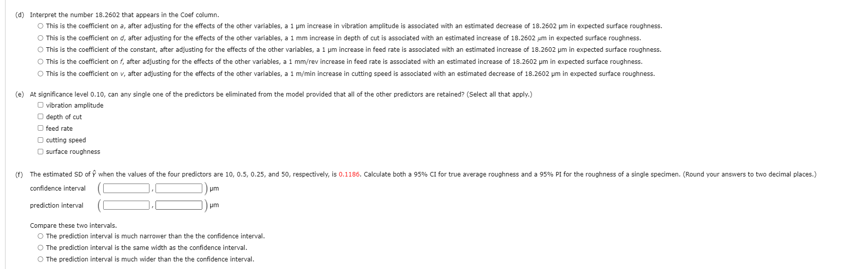 Solved The accompanying Minitab regression output is based | Chegg.com