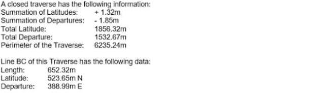 Solved What is the correction to be applied to the latitude | Chegg.com