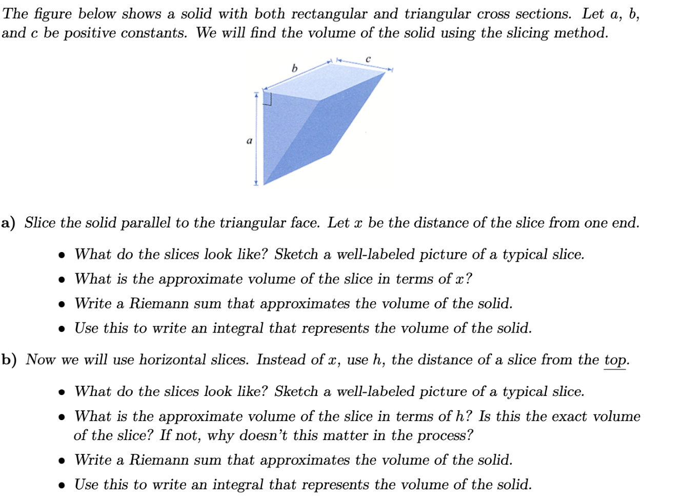 Solved The figure below shows a solid with both rectangular | Chegg.com