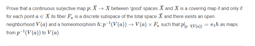 Solved Prove that a continuous surjective map p: Ñ + X | Chegg.com