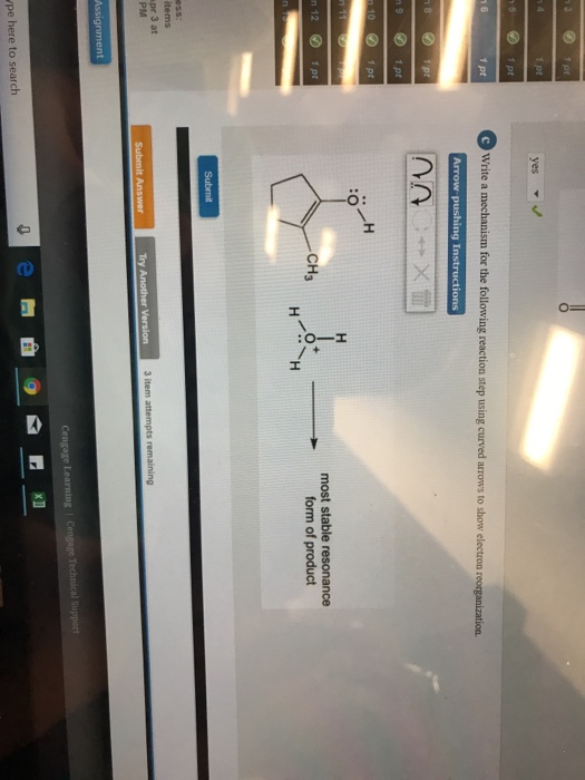Solved Write the mechanism for the following reaction step | Chegg.com