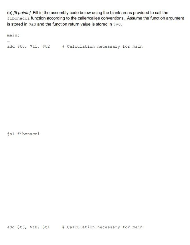 Solved A [15 Points] Convert The Following C Function To