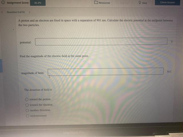 Solved Assignment Score: 36.3% Resources Hint Check Answer | Chegg.com