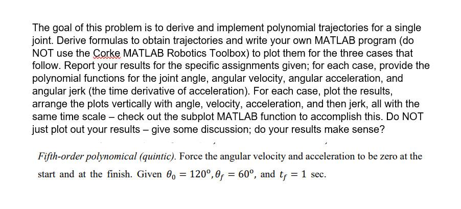 Solved The goal of this problem is to derive and implement | Chegg.com