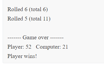 Solved Problem-solving Task 1: Pig (Dice Game) Implement the | Chegg.com