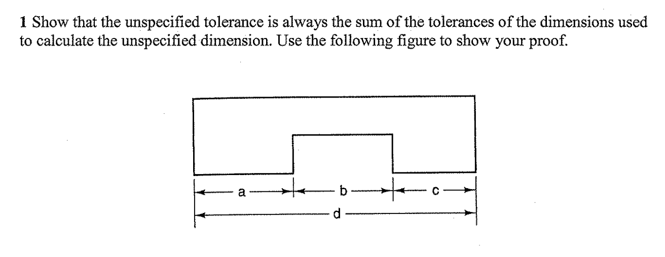 Solved 1 Show that the unspecified tolerance is always the | Chegg.com