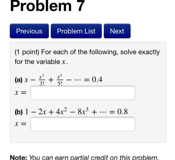 Solved Problem 7 Previous Problem Listnext 1 Point For 
