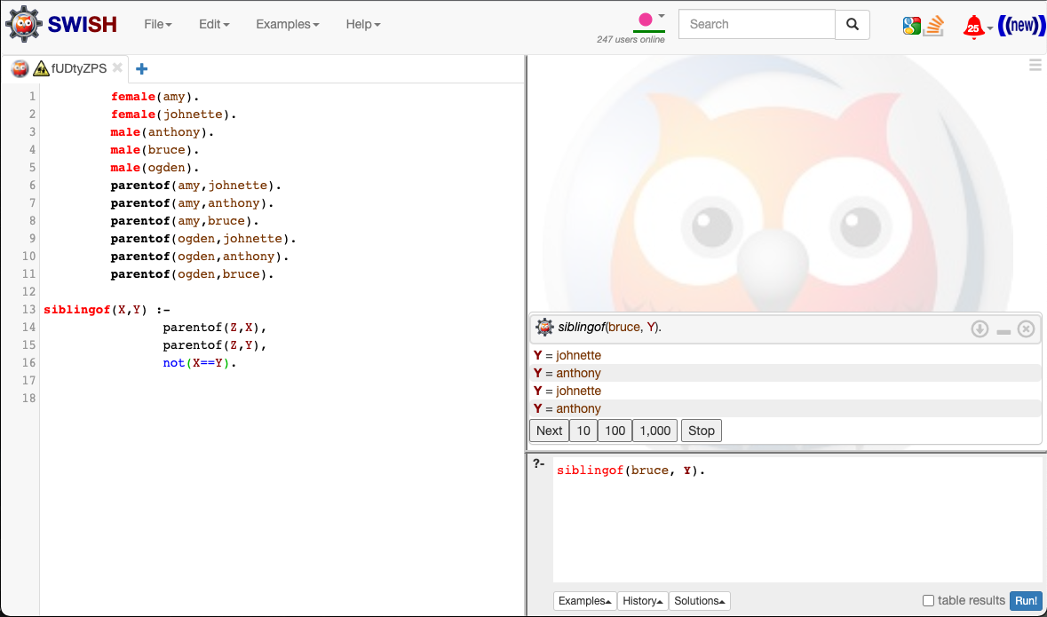 Solved 1. Fix this prolog code below so that it prints each | Chegg.com