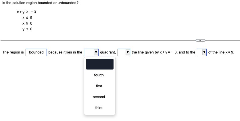 Solved Is the solution region bounded or unbounded? x+y 2 - | Chegg.com