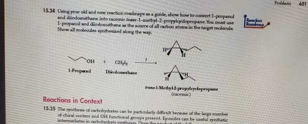 Solved 15.24 Using your old and new reaction roadmaps as a | Chegg.com