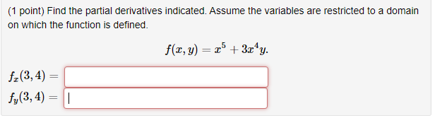 Solved Find the partial derivatives indicated. Assume the | Chegg.com