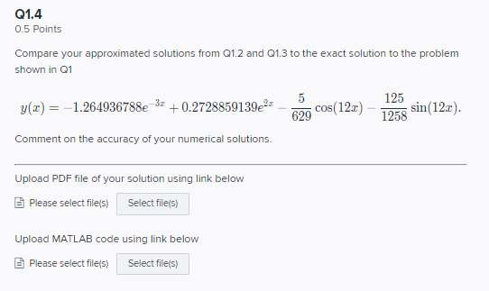 Solved Q1 Boundary Value Problem 3 Points You are required | Chegg.com