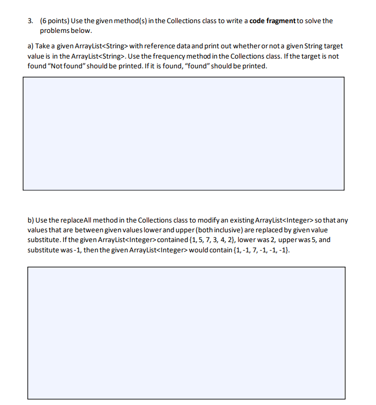 Solved 3. (6 points) Use the given method(s) in the | Chegg.com