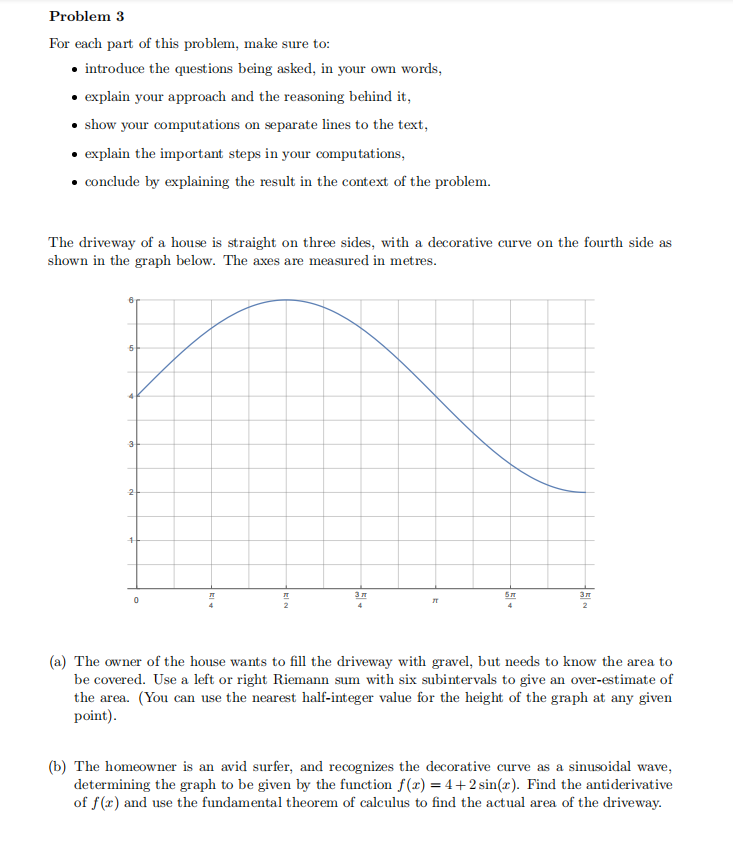 Solved Problem 3 For each part of this problem, make sure | Chegg.com