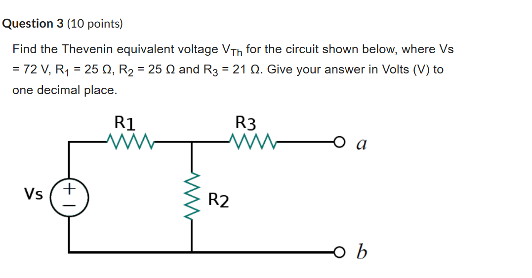 Solved Question 3 (10 points)Find the Thevenin equivalent | Chegg.com Solved Question 3 (10 points)Find the Thevenin equivalent | Chegg.com