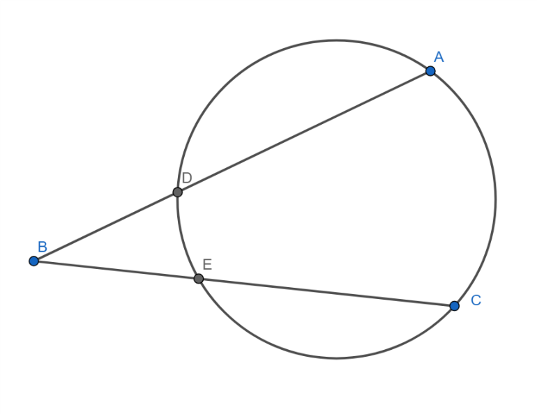 Solved If arc DE = 59 degrees and arc AC = 129 degrees, find | Chegg.com