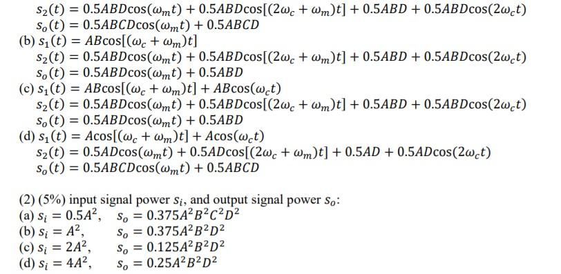 Solved 3. Consider in the following figure that a SSB signal | Chegg.com