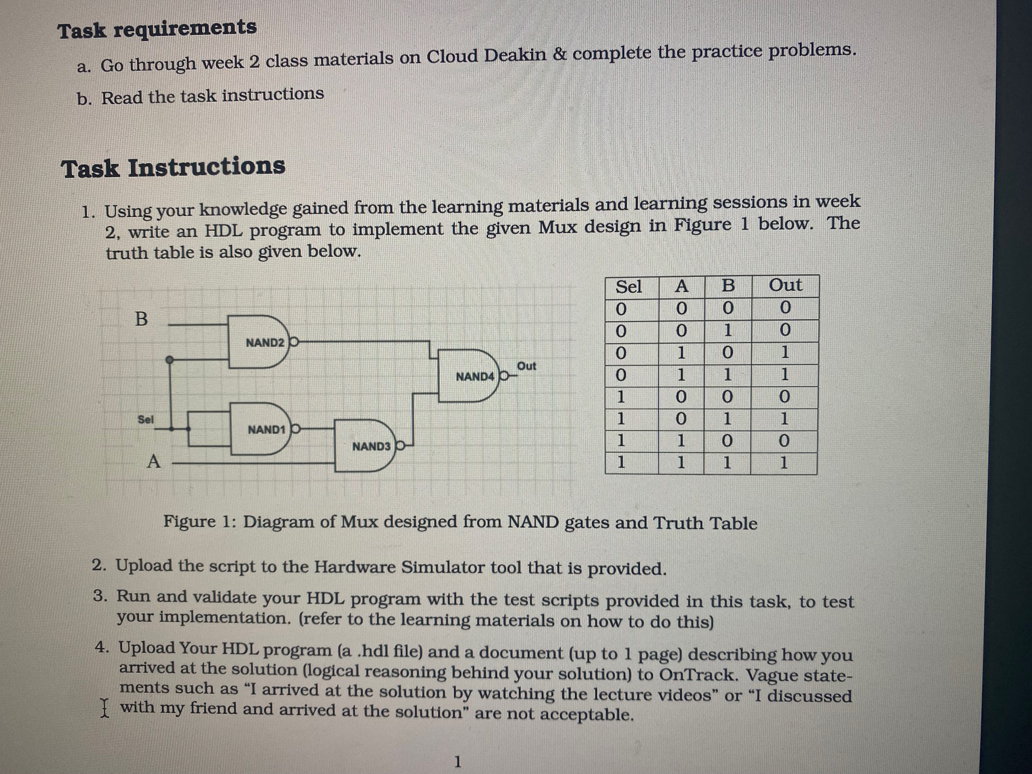 Solved Hi All, Apparently I am missing a Nand code in the | Chegg.com