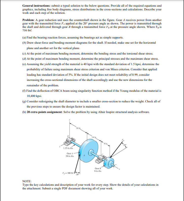 General instructions: submit a typed solution to the | Chegg.com