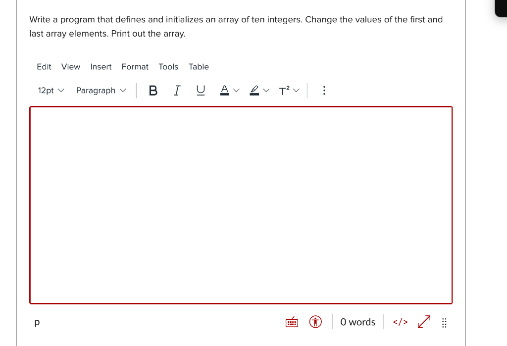 Solved Write A Program That Defines And Initializes An Array