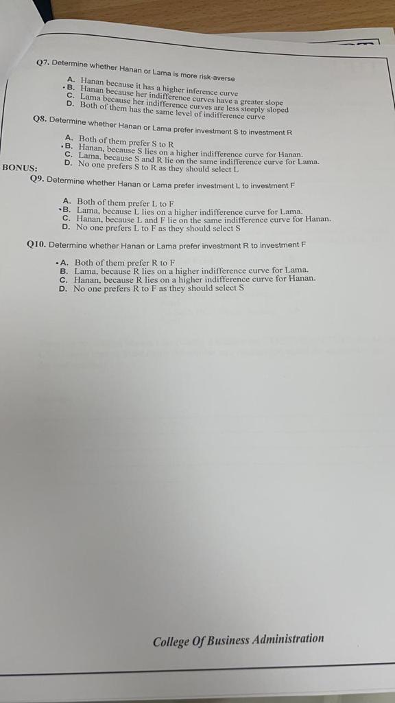 Q7-Q10. Use the below graph to answer the following | Chegg.com