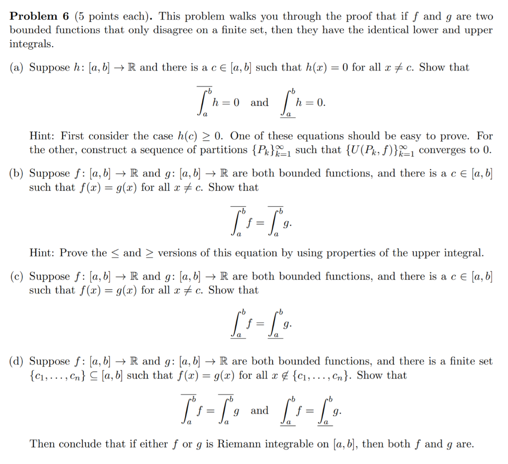 Solved Problem 6 (5 points each). This problem walks you | Chegg.com