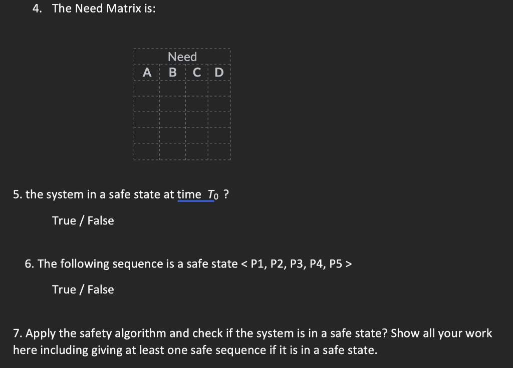 Solved Operating Systems Please read the questions | Chegg.com