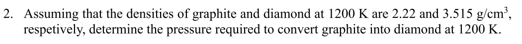 Solved 2. Assuming that the densities of graphite and | Chegg.com