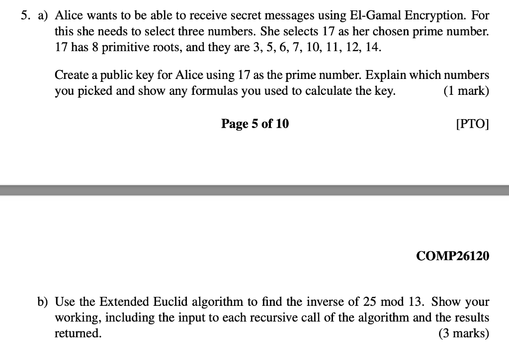 Solved How can I answer part b using similar algorithms ton | Chegg.com