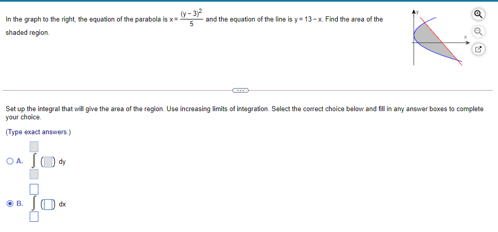Solved (y - 3)2 and the equation of the line is y = 13-x. | Chegg.com