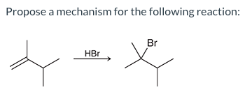 Solved Propose a mechanism for the following reaction: Br | Chegg.com
