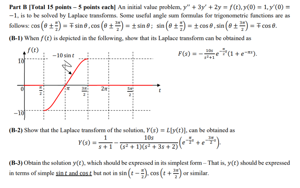 Solved Part B [Total 15 points – 5 points each] An initial | Chegg.com