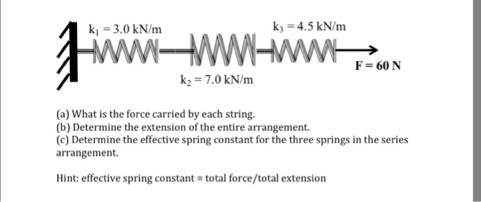 Solved What is the force carried by each string. | Chegg.com