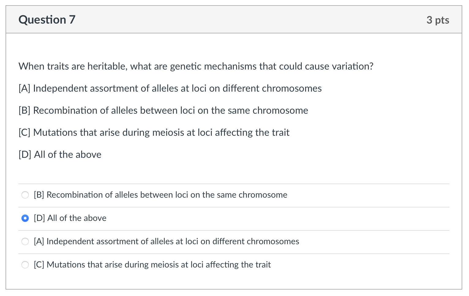 Solved When traits are heritable, what are genetic | Chegg.com