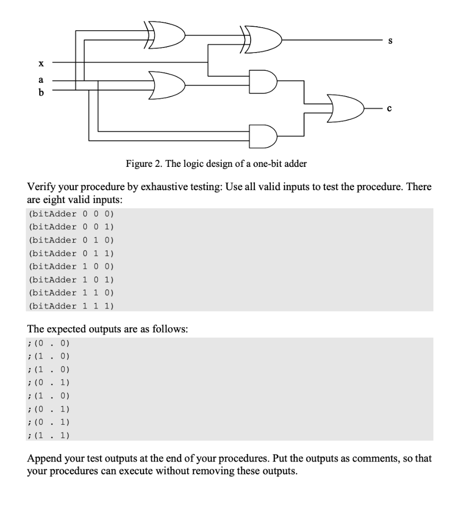 Solved Programming Exercise (50 points) Logic gates and | Chegg.com