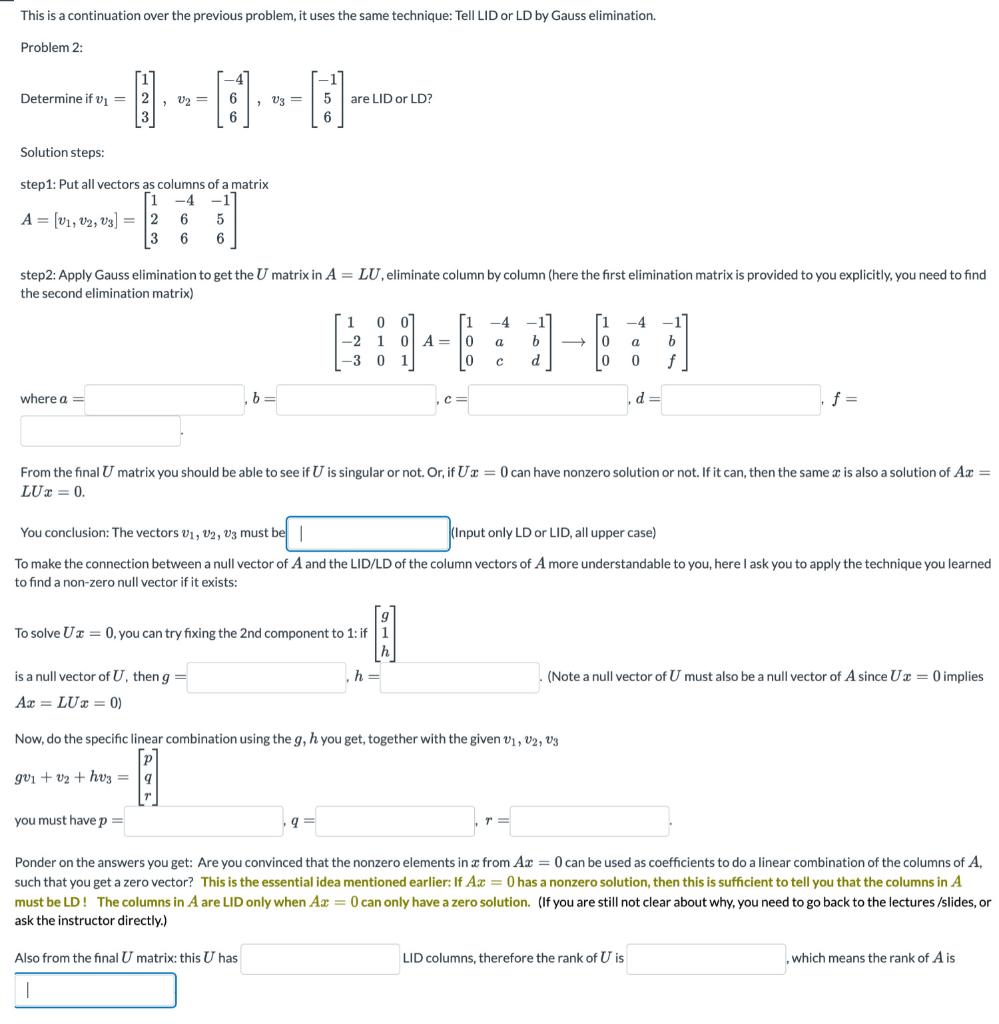 Solved Determine if v1=⎣⎡123⎦⎤,v2=⎣⎡−466⎦⎤,v3=⎣⎡−156⎦⎤ are | Chegg.com