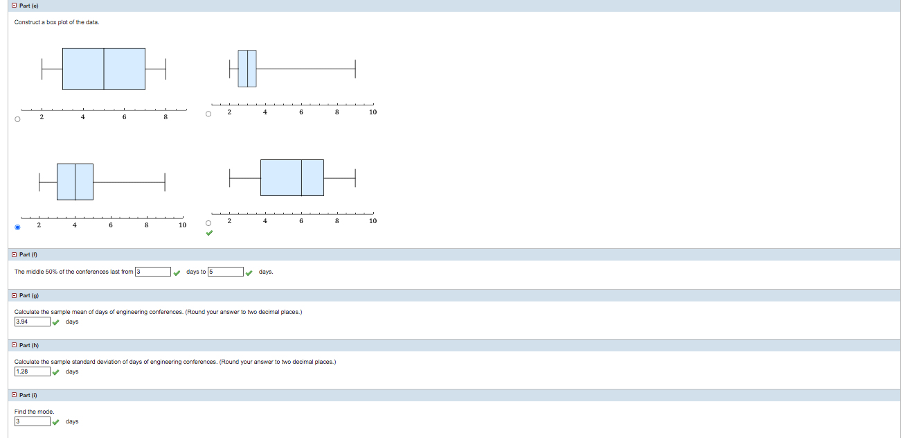 Solved Organize the data in a chart. (Round your answers to | Chegg.com