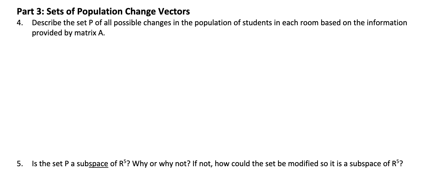 The following matrix describes how to use the number | Chegg.com