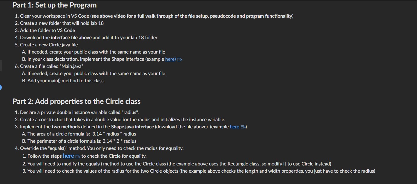 Solved Part 1: Set up the Program 1. Clear your workspace in | Chegg.com