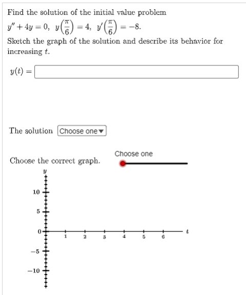 Solved Find the solution of the initial value problem ," + | Chegg.com
