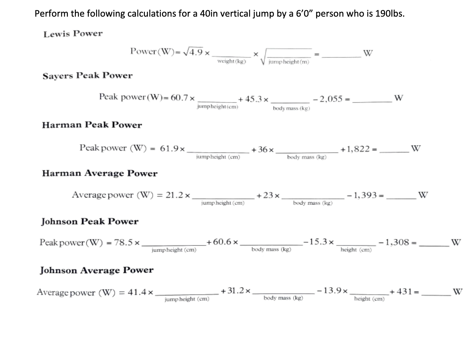 Solved Perform the following calculations for a 40 in | Chegg.com