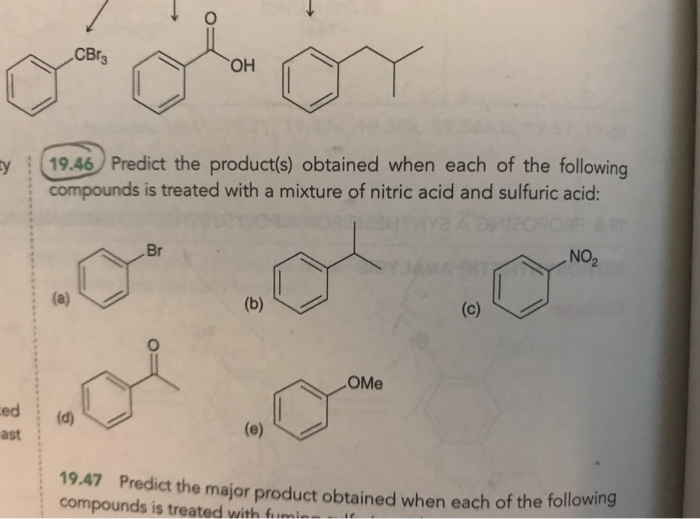 Solved Predict the product(s) obtained when each of the | Chegg.com