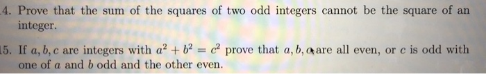 Solved . Prove that if n is an integer and n3 +5 is odd, | Chegg.com