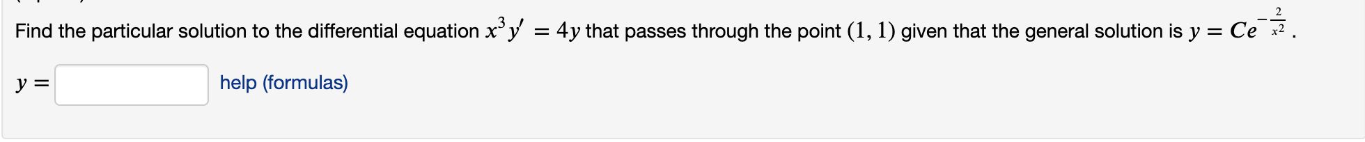 Solved Find the particular solution to the differential | Chegg.com