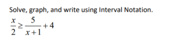 Solved Solve, graph, and write using Interval Notation. X 5 | Chegg.com Solved Solve, graph, and write using Interval Notation. X 5 | Chegg.com