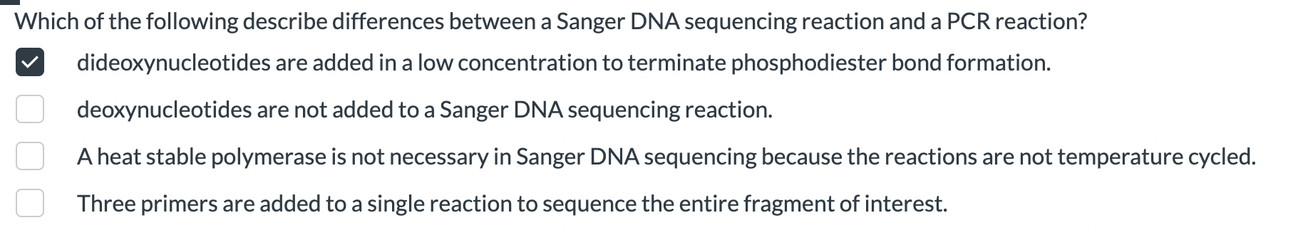 Solved Which of the following describe differences between a | Chegg.com