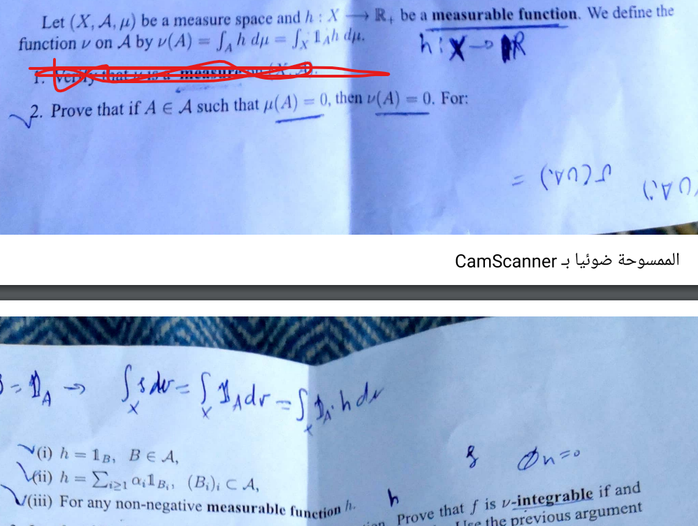 Solved Let X A μ Be A Measure Space And H X→r Be A