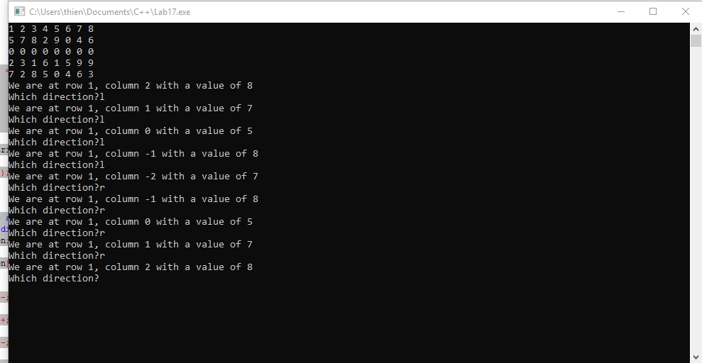 Solved Modify the map program so that if the player tries to | Chegg.com