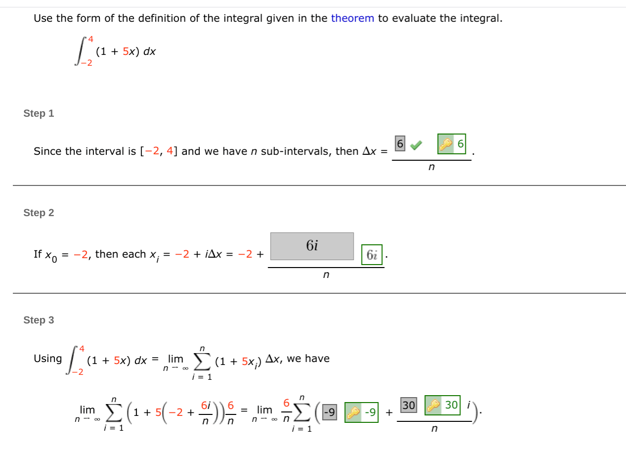 Solved Use the form of the definition of the integral given | Chegg.com
