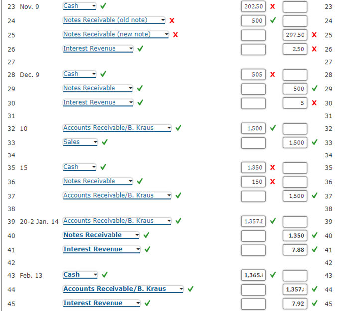 Solved Notes Receivable Entries 1. Record the transactions | Chegg.com
